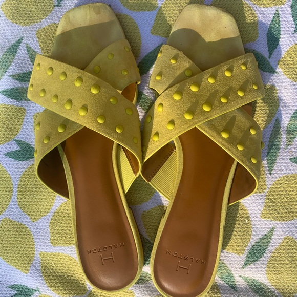 Halston Heritage | Shoes | Halston Nora Studded Criss Cross Suede ...